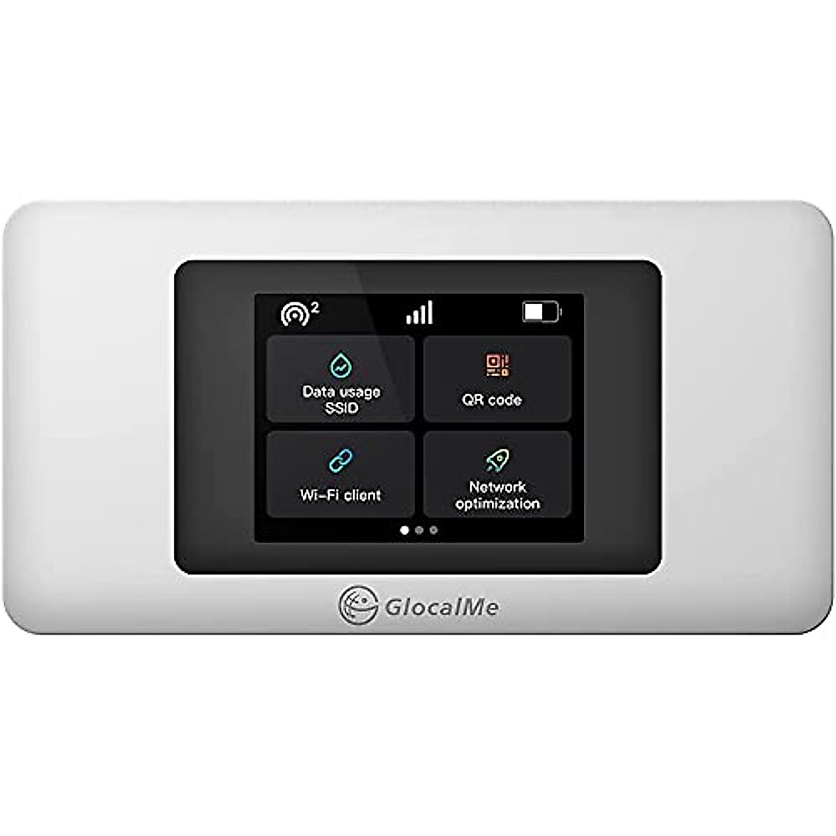 GlocalMe DuoTurbo 4G LTE Mobile Hotspot & Protective Case, Wireless Pocket WiFi Device for Home or Travel in 140+ Countries, SIMFREE, Smart Local Network Auto-Selection, with US 8GB & Global 1GB Data