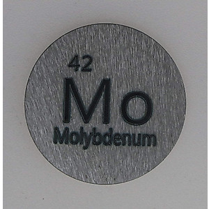 Molybdenum (Mo) 24.26mm Metal Disc 99.95% Pure for Collection or Experiments