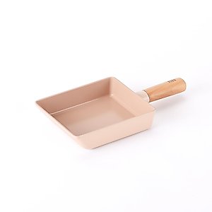 Neoflam FIKA 6inch 15cm Mini Peach IH Square Egg Pan, Full Induction Heating