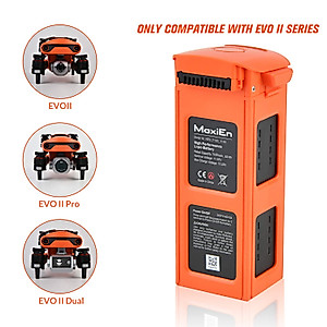 Autel Robotics EVO 2 Battery 7100 mAh 11.55V Smart Battery for EVO II/EVO II Pro/EVO 2 Enterprise/RTK/EVO 2 Dual 640T Drones(V2 & V3), 2025 N-e-w, Orange