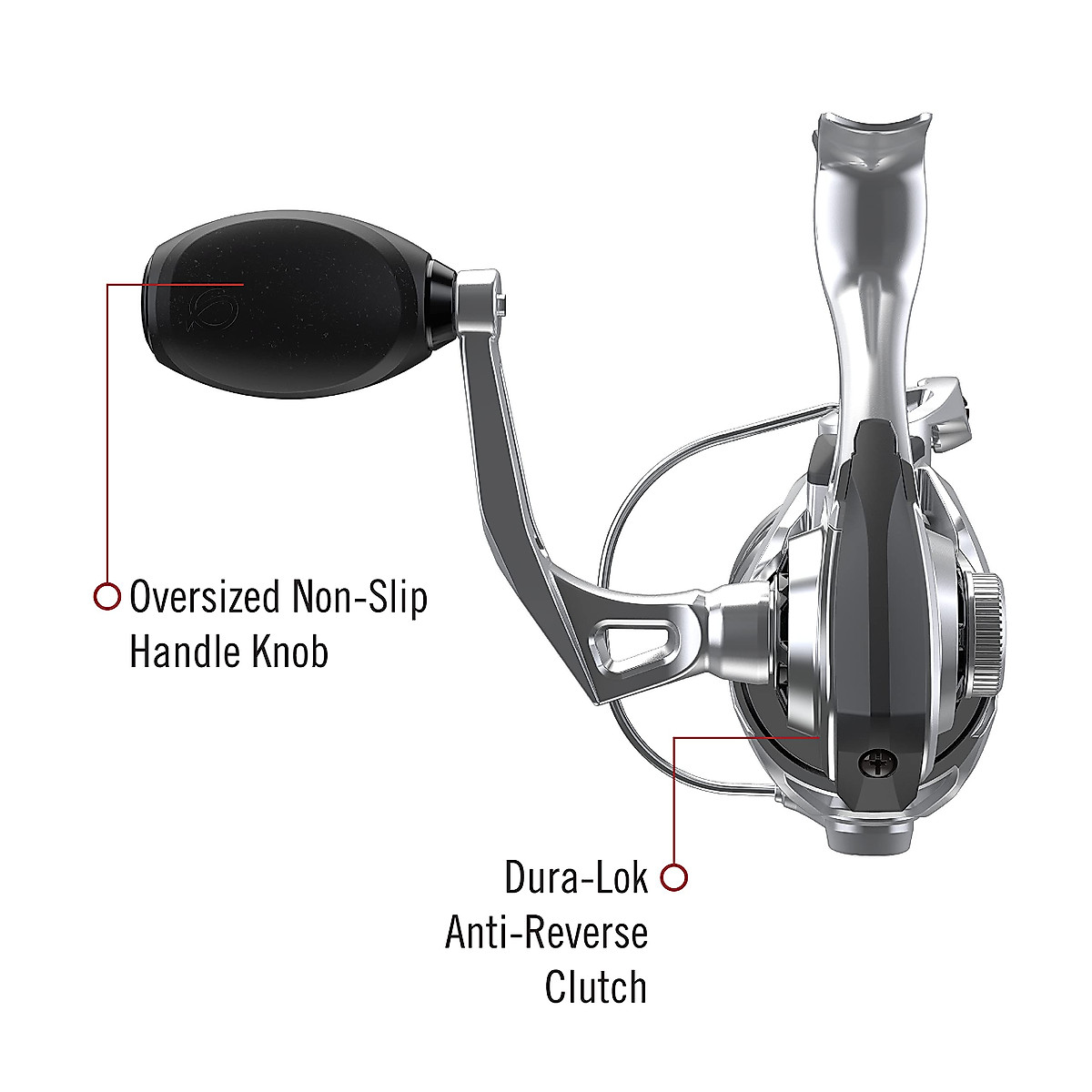 Quantum Throttle Spinning Fishing Reel, 10 + 1 Ball Bearings with a Smooth and Powerful 6.2:1 Gear Ratio, Ultra-Smooth Carbon Fiber Drag System, Dura-Lok Anti-Reverse Clutch, and MaxCast II Spool