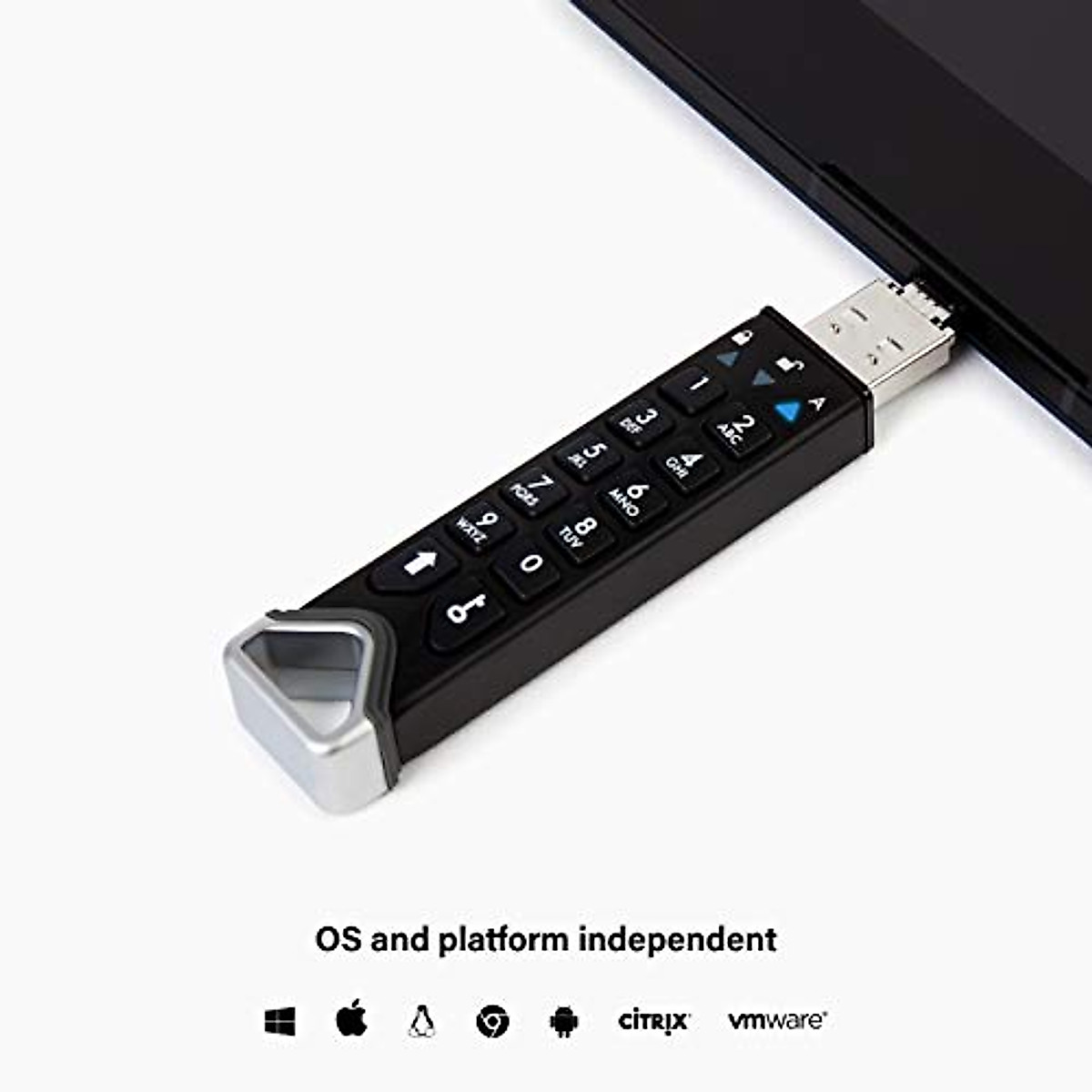iStorage datAshur PRO2 128 GB | Secure Flash Drive | FIPS 140-2 Level 3 Certified | Password protected | Dust/Water-Resistant