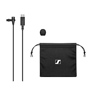 Sennheiser Pro Audio Condenser Microphone, XS Lav USB-C (509261),Black