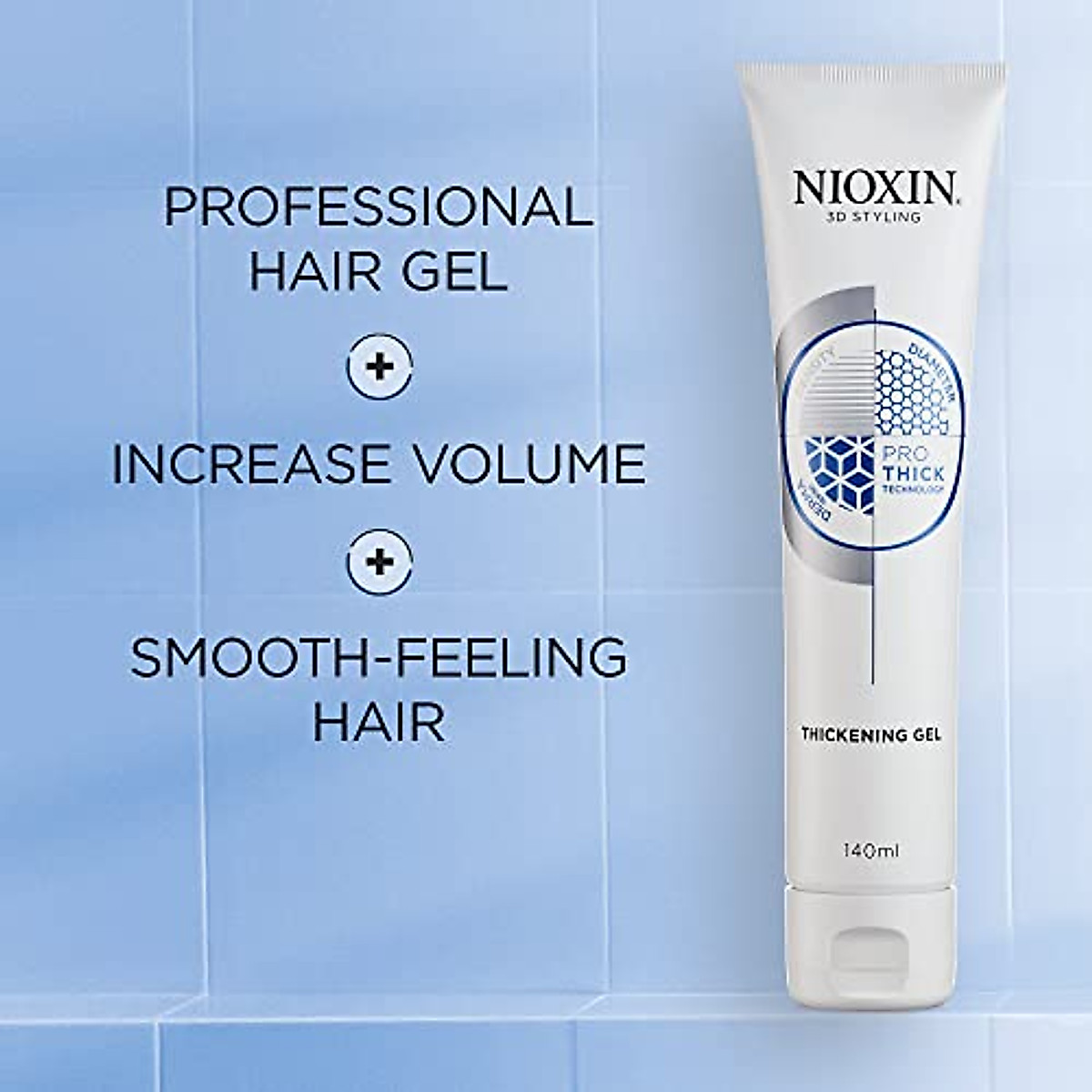 Nioxin Thickening Gel, Strong Hold and Texture for Thinning Hair, 5.13 oz