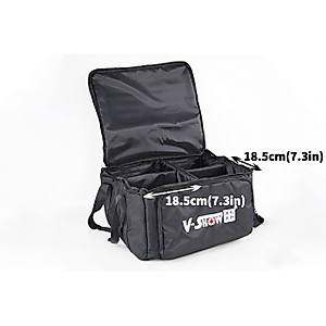 V-Show Portable Carry Bag for Wireless Battery Uplights - Durable Soft-Sided Bag for 4 Freedom Par Light fixtures, for DJ Wedding Party Par light