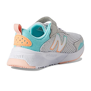 New Balance Kid's Dynasoft 545 V1 Hook and Loop Running Shoe, Summer Fog/Surf/Peach Glaze, 2 Wide Infant