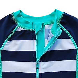 Baby Beach One-Piece Swimsuit UPF 50+ -Sun Protective Sunsuit Blue,18 Months