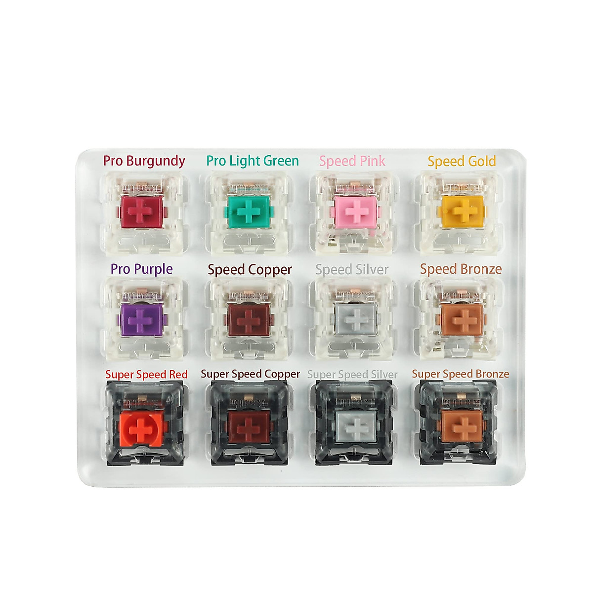 Kailh Speed Gold Silver Copper Bronze Pink Super Silver Copper Red Bronze Pro Purple Light Green MX SMD 3 Pin RGB Switches Tester