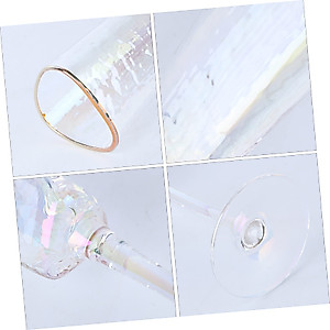 Gogogmee 1pc Glass Mojito Glasses Glass Party Wine Cups Martini Cups Dessert Glasses Goblet Toasting Glasses Vintage Glasses Crystal Glass Dinner Party European Style