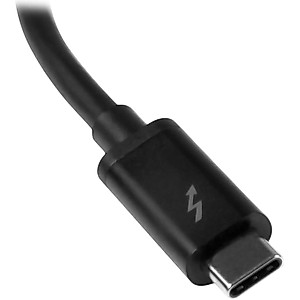 StarTech.com Thunderbolt 3 to Thunderbolt 2 Adapter (Non-Reversible) - TB3 Laptop to TB2 (20Gbps) or TB1 (10Gbps) Devices / Displays - Black - Windows/Mac (TBT3TBTADAP)