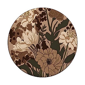 Boho Botanical Beige Brown Exotic Minimalist Tropical PopSockets Swappable PopGrip