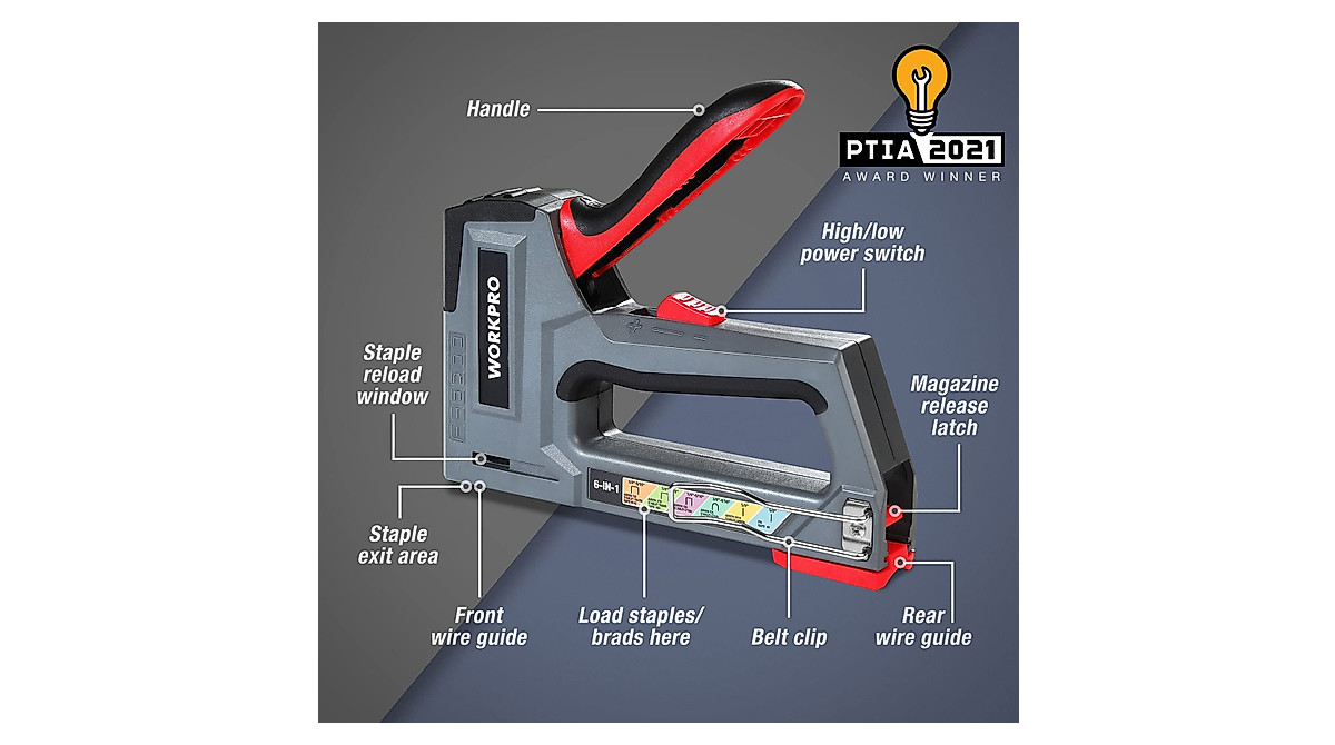 WORKPRO 6-in-1 Staple Gun – Perfect for Any Project