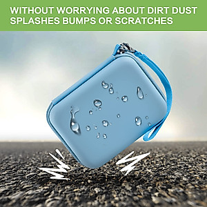 Case Compatible with NIIMBOT D11 Label Printer，Carrying Bag Storage Holder for Mini Smart Label Maker Label Printer Machine and Paper (Blue)