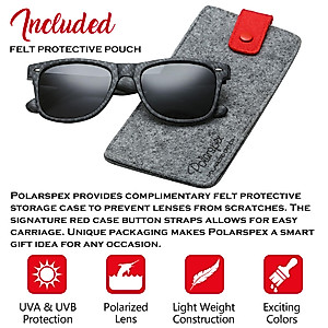 PolarSpex Mens Sunglasses - Retro Sunglasses for Men, Polarized Sunglasses for Womens - Cool Shades for Driving, Fishing