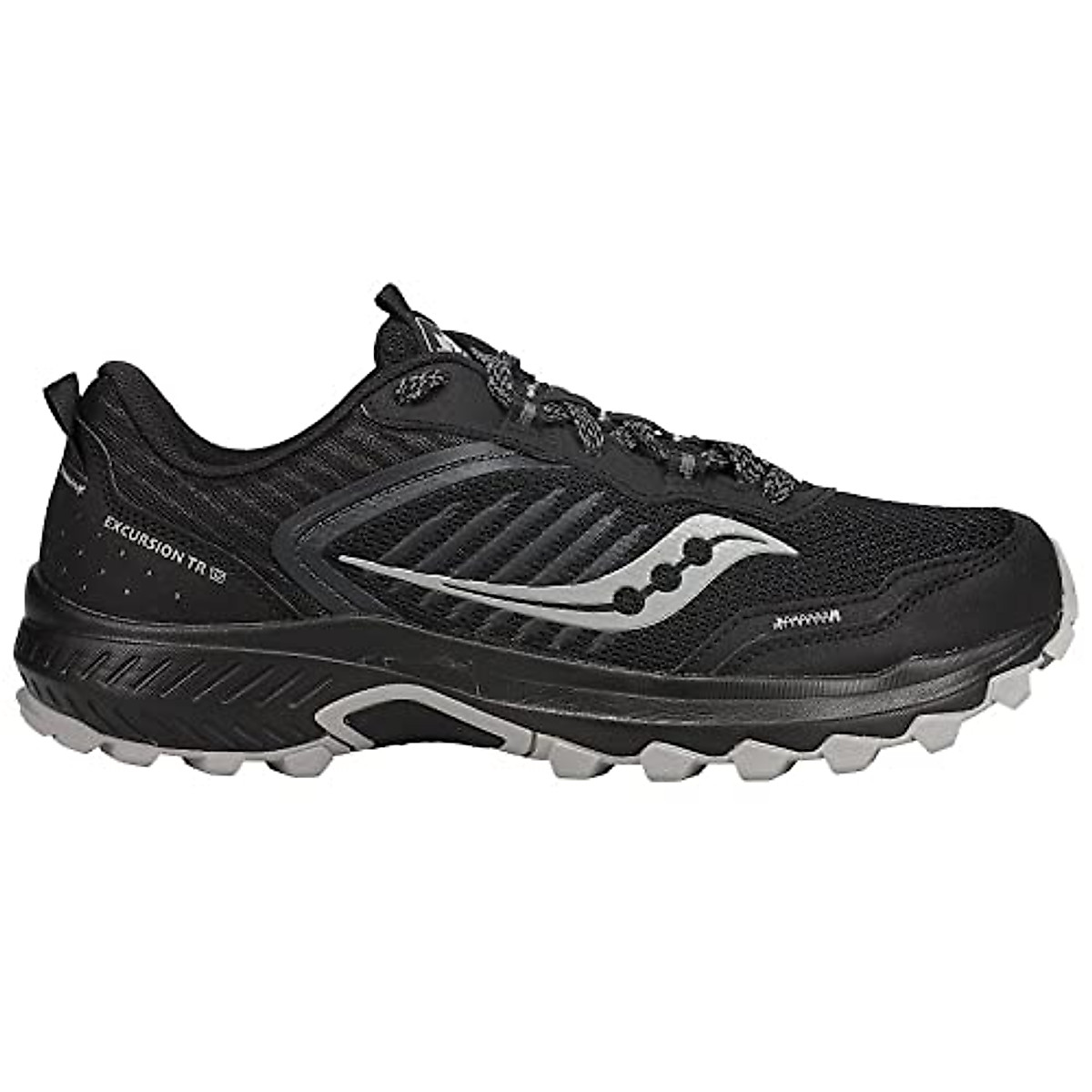 Saucony Men's Excursion TR15 Trail Running Shoe, BLACK/SHADOW, 11.5