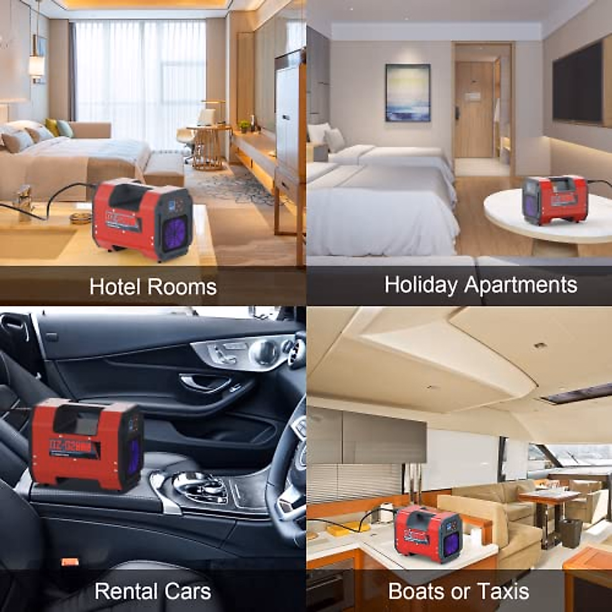 Abestorm Ozone Generator 15000mg/h, Portable Digital Commercial Ozone Machine Odor Removal Industrial Air Purifier for Car, Home, Hotels, Basement, Pets Room