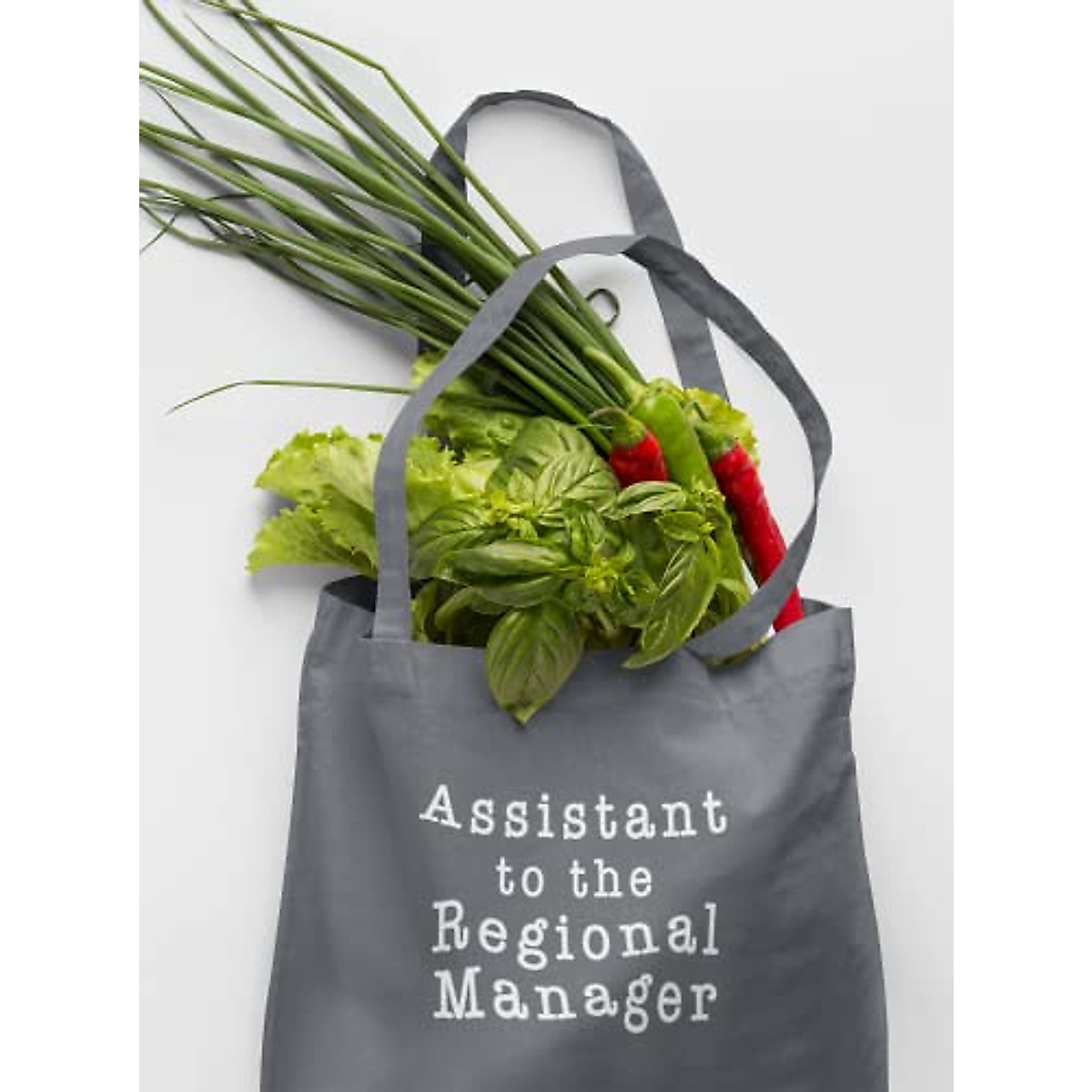 Pop Threads Assistant To The Regional Manager Funny TV Natural 15x15 inches Large Canvas Tote Bag
