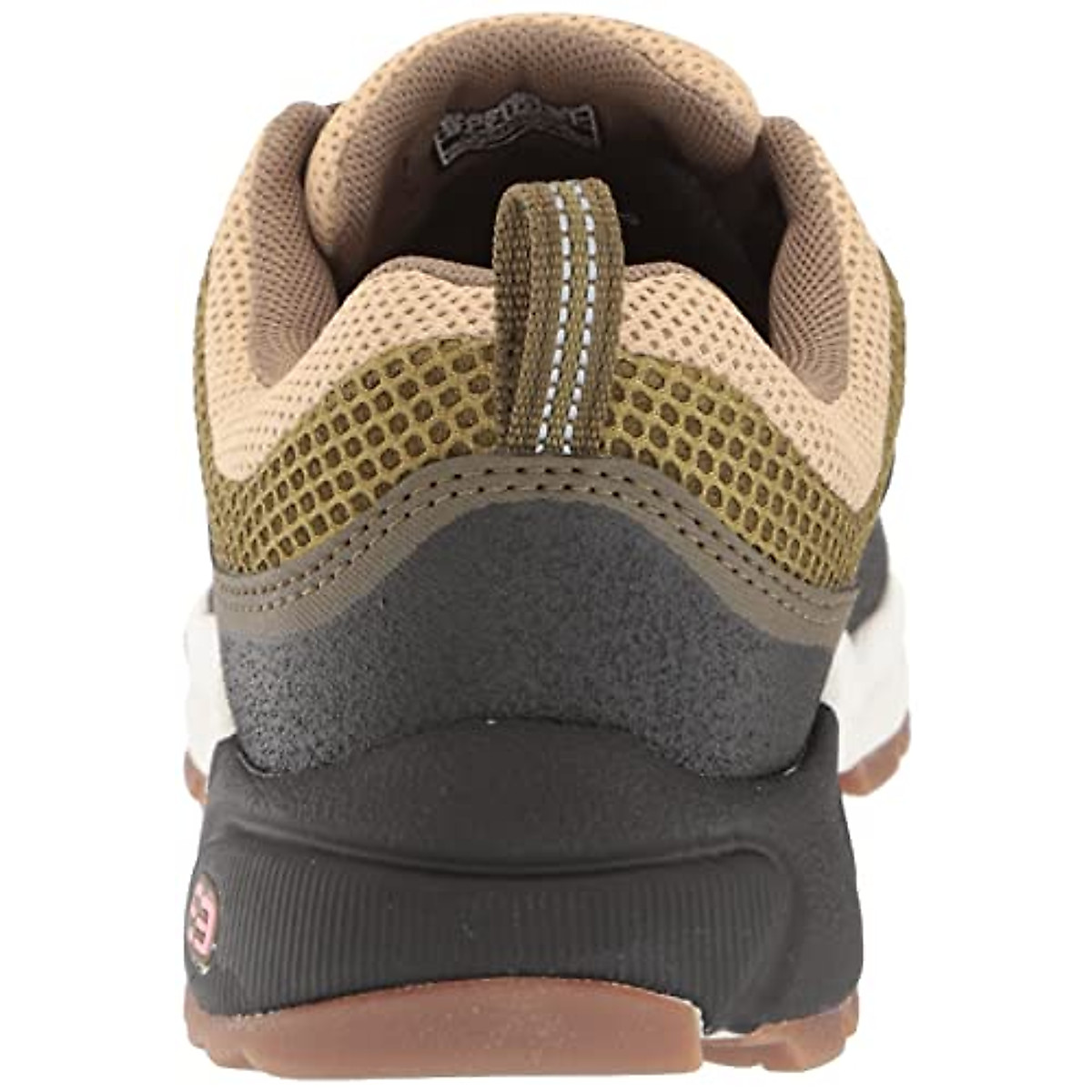 KEEN Women's Wasatch Crest Vent Breathable Hiking Sneakers, Olive Drab/Pink Icing, 7