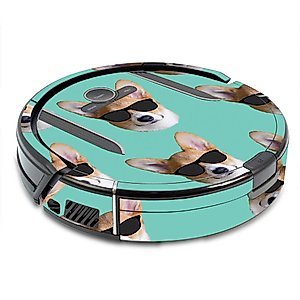 MightySkins Skin Compatible with Shark Ion Robot R85 Vacuum - Cool Corgi | Protective, Durable, and Unique Vinyl Decal wrap Cover | Easy to Apply, Remove, and Change Styles | Made in The USA
