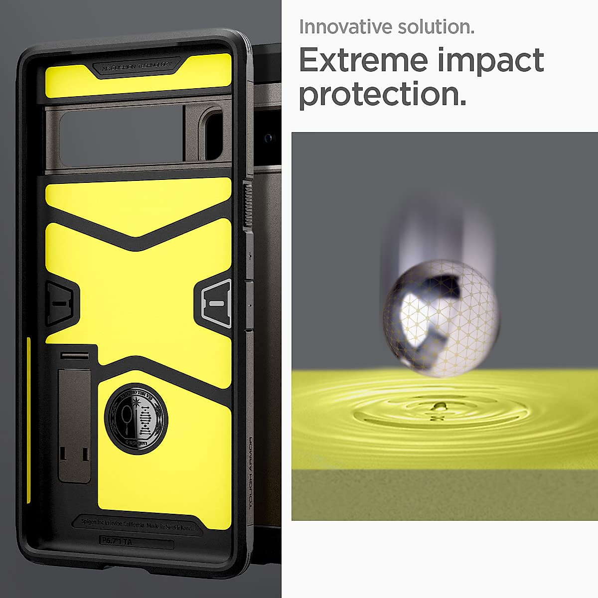 Spigen Tough Armor [Extreme Protection Tech] Designed for Google Pixel 6 Pro Case (2021) - Gunmetal