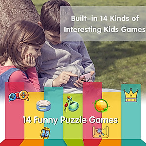 Kids Smart Watch for Girls Boys - Smart Watch for Kids Watches for 4-12 Years with 17 Puzzle Games Alarm Clock Music Player Camera Calculator Torch Children Learning Toys Teens Birthday Gifts (Pink)