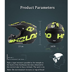 Adult Dirt Bike Motocross ATV Bluetooth Motorcycle Helmet, Youth Kids Four Wheeler Off-Road Mountain Bikes MTB MX Racing Crash Helmets DOT Approved Outdoor Sport Protective Helmet -B-Small