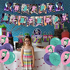 The owl House Party Decorations,Birthday Party Supplies For owl House Party Supplies Includes Banner-Cake Topper-12 Cupcake Toppers-18 Balloons