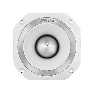 PRV AUDIO TW700Ti White 4 Inch Titanium Bullet Tweeter TW700Ti White 240 Watts, 8 Ohm Super Tweeter, Built-in Capacitor Pro Audio High Frequency Driver (Single)