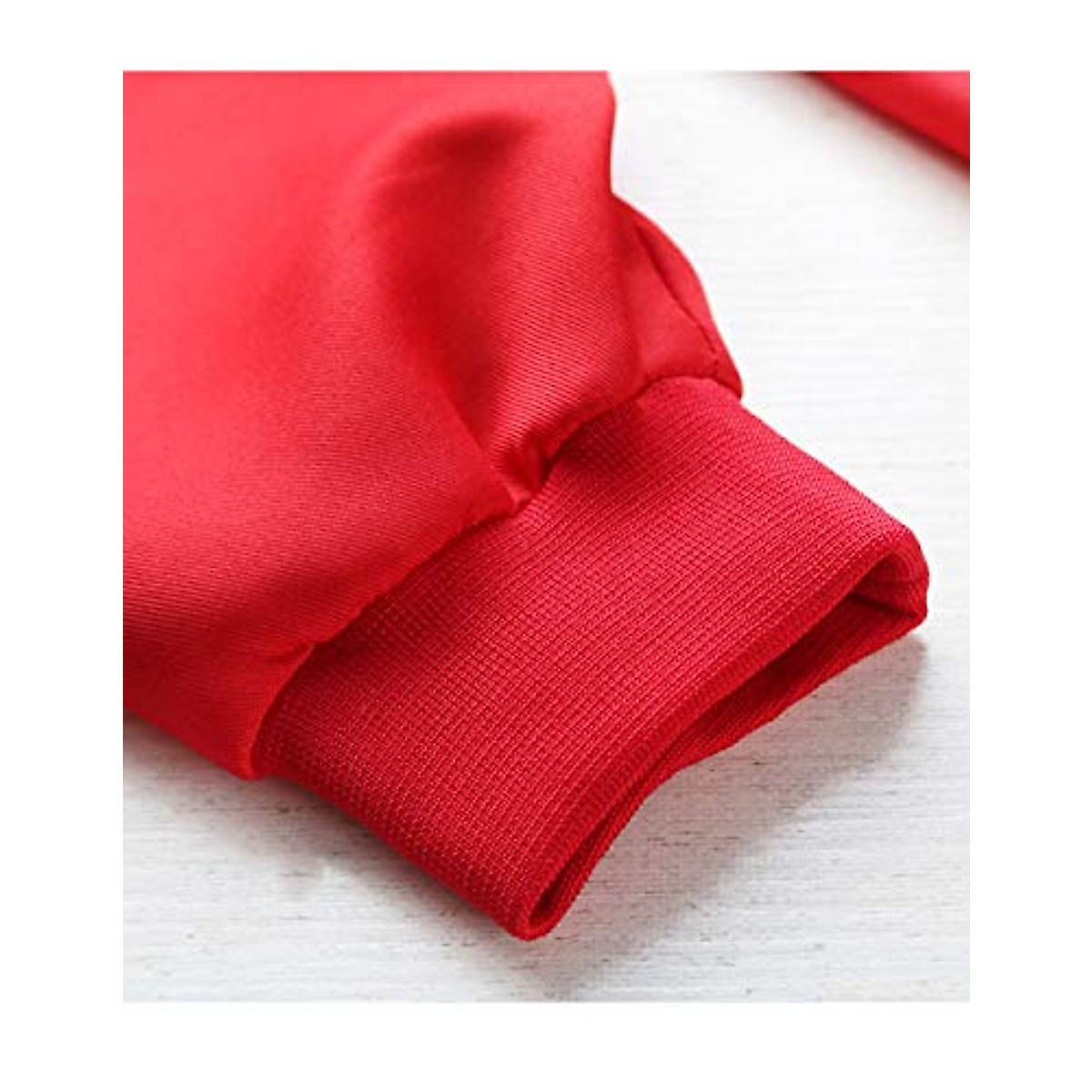 Angelaicos Unisex Red Jumpsuits Mask Halloween Party Costume Full Set (M)