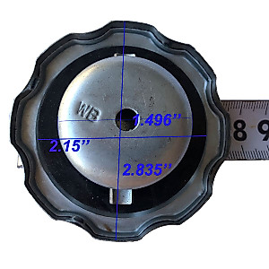 2pc GX390 Gas Cap for Honda GX340 Chrome Fuel Tank Engine Motor GX120 GX160 GX200 GX240 GX270