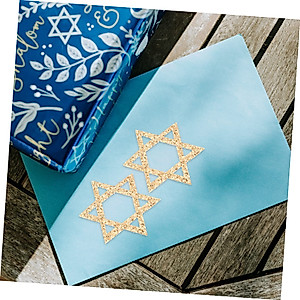 MERRYHAPY Unique Jewish Decorations for Hanukkah 50pcs Star Hanukkah Party Favor