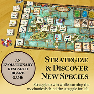 On The Origin of Species | An Evolutionary Research Board Game by Artana Games | Charles Darwin's Trip Through the Galapagos as a Strategic Science Board Game for Kids and Families | Based on the Book