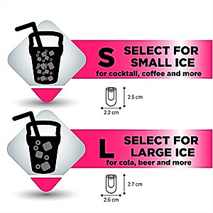 Frigidaire EFIC118-SILVER-KL Ice Maker Machine, Compact Countertop, Silver Medium