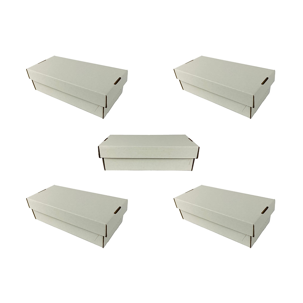 (5) Shoe 2 Row Storage Box (1600 Ct.) - Cardboard Storage Boxes - Baseball, Football, Basketball, Hockey, Nascar, Sportscards, Gaming & Trading Cards Collecting Supplies by MAX PRO