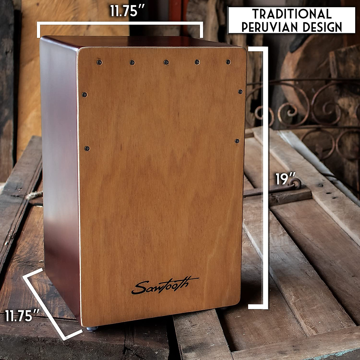 Sawtooth Cedar Wood String-Snare Cajon Carry Bag (ST-CSC-S