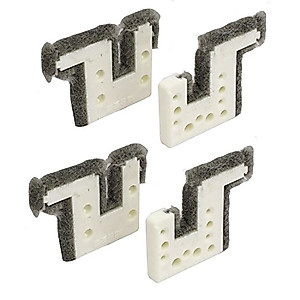 Aexit Sliding Sash Window PVC Windproof Sealed Block Set for 88mm-90mm Frame Width (a5fa783f0feaea9645d94a5fbda4443a)