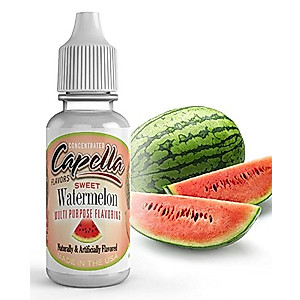 Capella Flavor Drops, 4 Pack Assortment Bundle - Sweet Strawberry, Sweet Watermelon, Pink Lemonade, Cool Mint