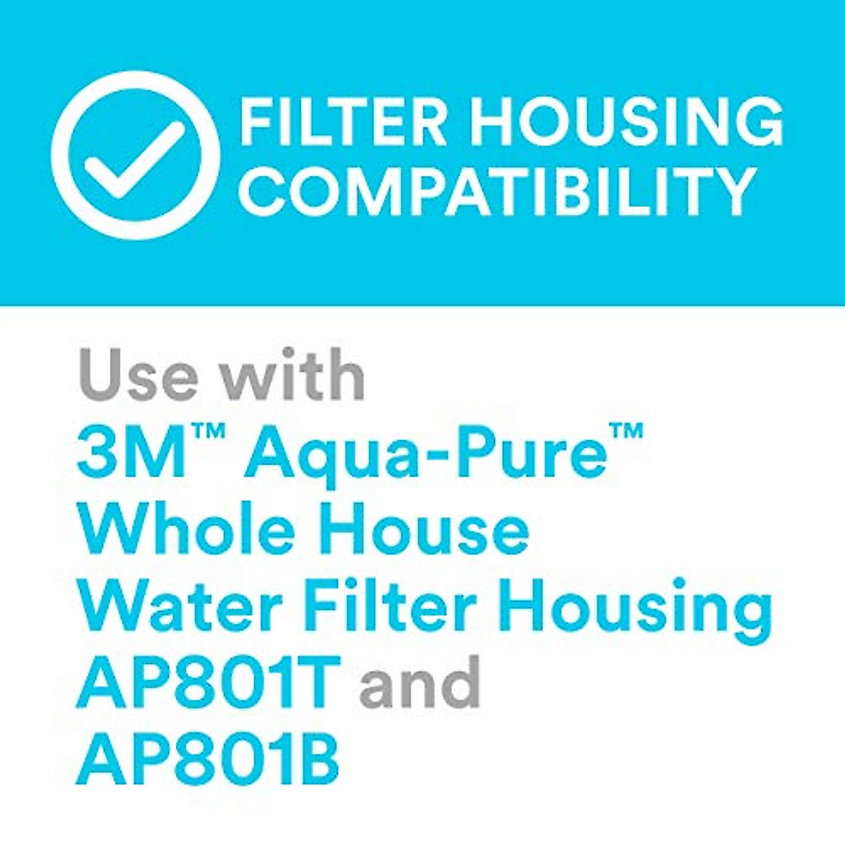 3M Aqua-Pure AP800 Series Whole House Replacement Water Filter Drop-in Cartridge AP811, Large Capacity, For use with AP801 Systems, 1 Count (Pack of 1)