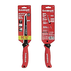 Goldblatt Drywall Saw - 6-inch Jab Saw, Keyhole Saw with Soft Grip Handle, Hand Saw, Sheetrock Saw, Wallboard Saw with 8-TPI Bi-metal Blade