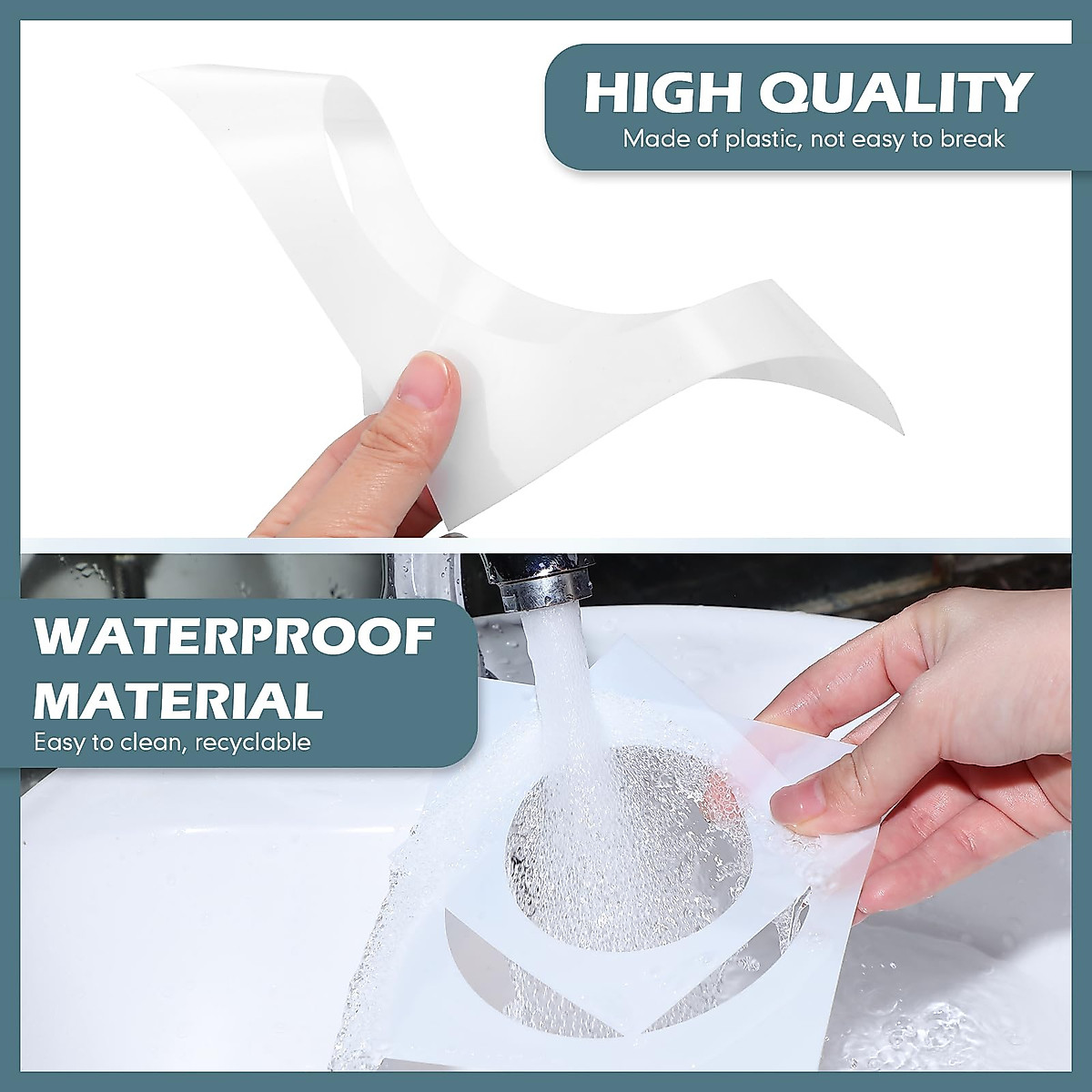 14 Pieces Large Stencil for Painting on Wood Plastic 5 Point Stencil Template Paint Stencils for Fabric Walls Arts Paper Home Decoration (Circle)