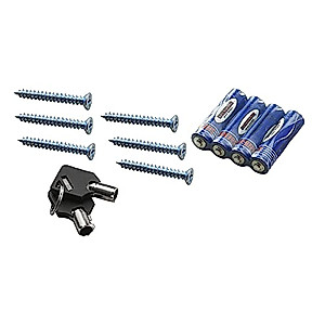 Digital Wall Safe – Flat, Electronic, Steel, Keypad, 2 Manual Override Keys – Protect Money, Jewelry, Passports – For Home or Business by Paragon