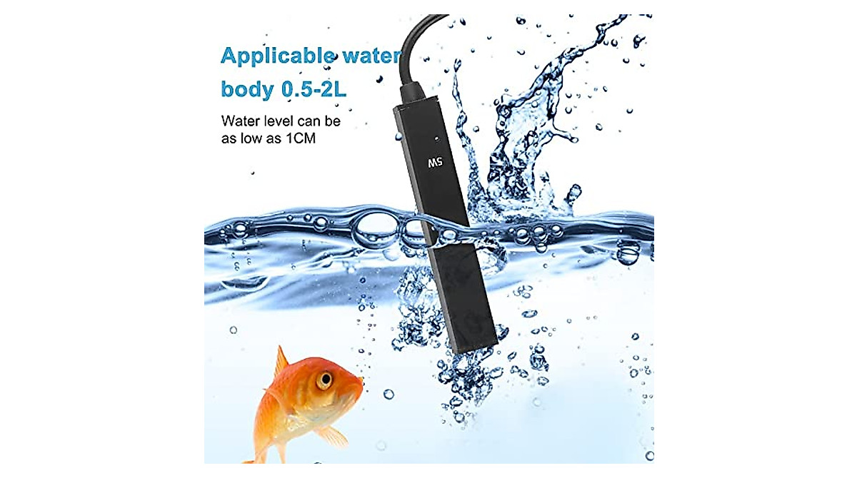 MiOYOOW 5W Mini USB Aquarium Heater for 0.5-2L Tanks