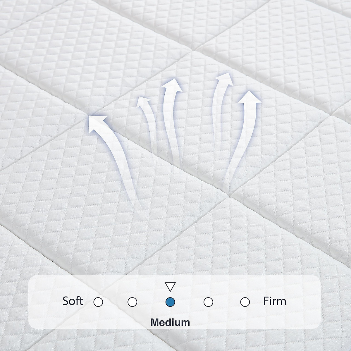 Dyonery King Size Mattress 14 Inch Gel Memory Foam CertiPUR-US Certified Mattress in A Box, Made in USA, 80"×76"×14"