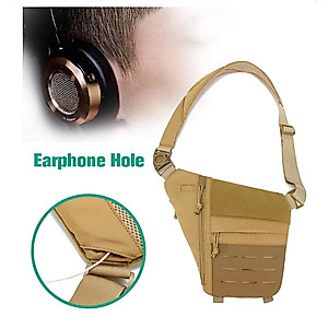 Concealed Carry Bag for Men, Chest Holster Sling Bag of Pistols Anti-Thief Crossbody Daypack Personal Pocket Sling Pack