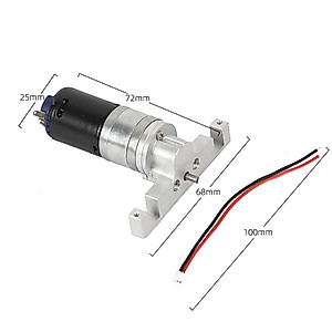 RC Car Mini Metal Gear Motor + Wire Replacement for WPL D12 1/10 RC Car Parts