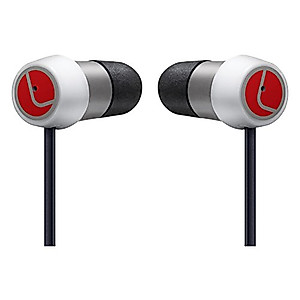 Lucid Audio HLT-NHE-BT-P Amped HearBand Sound Amplifying Bluetooth Neckband Earbud Headphones - White/Gray, Standard