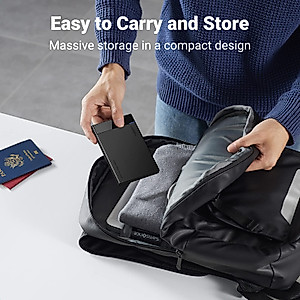 UGREEN 2.5" Hard Drive Enclosure USB 3.0 to SATA III Adapter Supports 2.5 Inch SSD & HDD 9.5mm 7mm External Hard Drive Enclosure with UASP Compatible with WD Seagate Toshiba Samsung Hitachi - Black