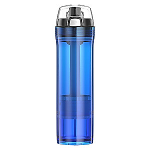 Thermos NSF/ANSI 53 Certified Tritan Water Filtration Bottle, 22-Ounce, Blue