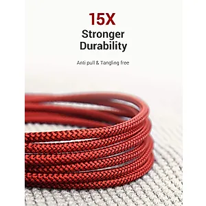 AINOPE USB Extension Cable,USB Extender,USB 3.0 Extension Cable, Male to Female Cord High Data Transfer Compatible with Webcam,USB Keyboard,Flash Drive,Hard Drive,Printer,10FT,Red