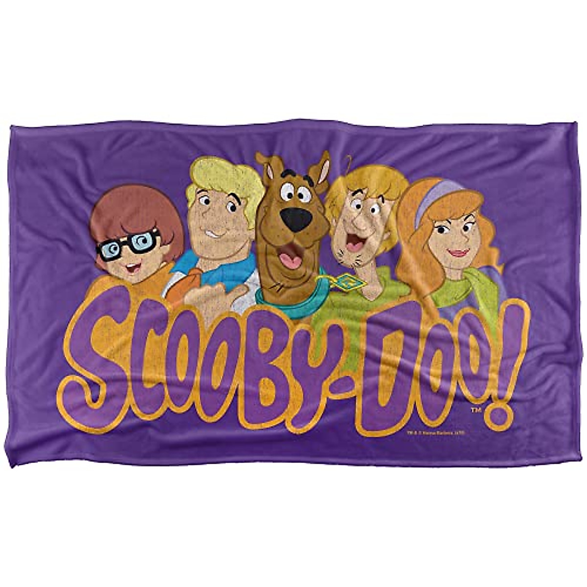 Scooby Doo Scooby and Gang Purple Silky Touch Super Soft Throw Blanket 36" x 58",Scooby Gang